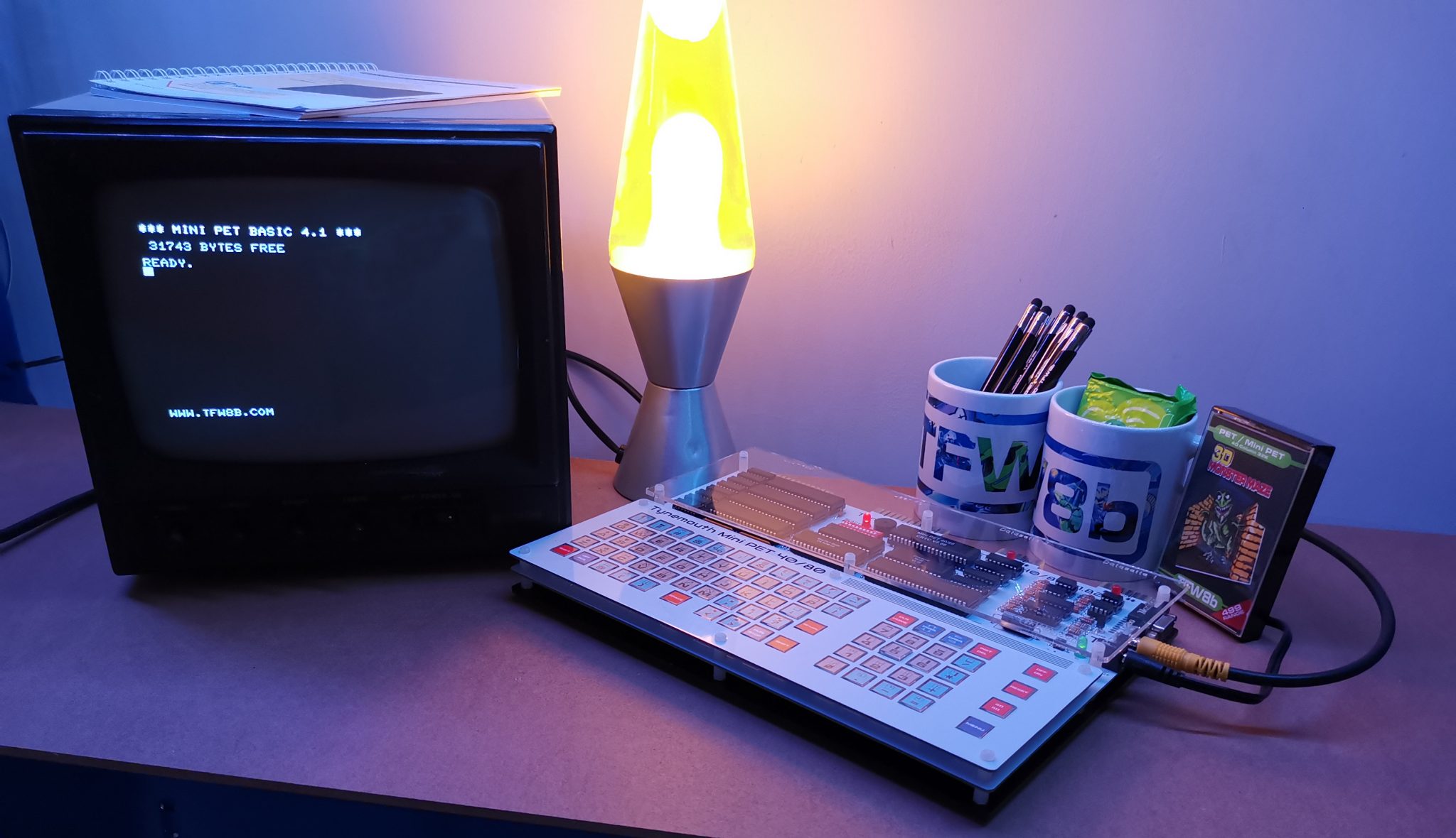 MiniPET 40/80 – Commodore PET Compatible Computer (BUILT KIT) – TFW8b.com