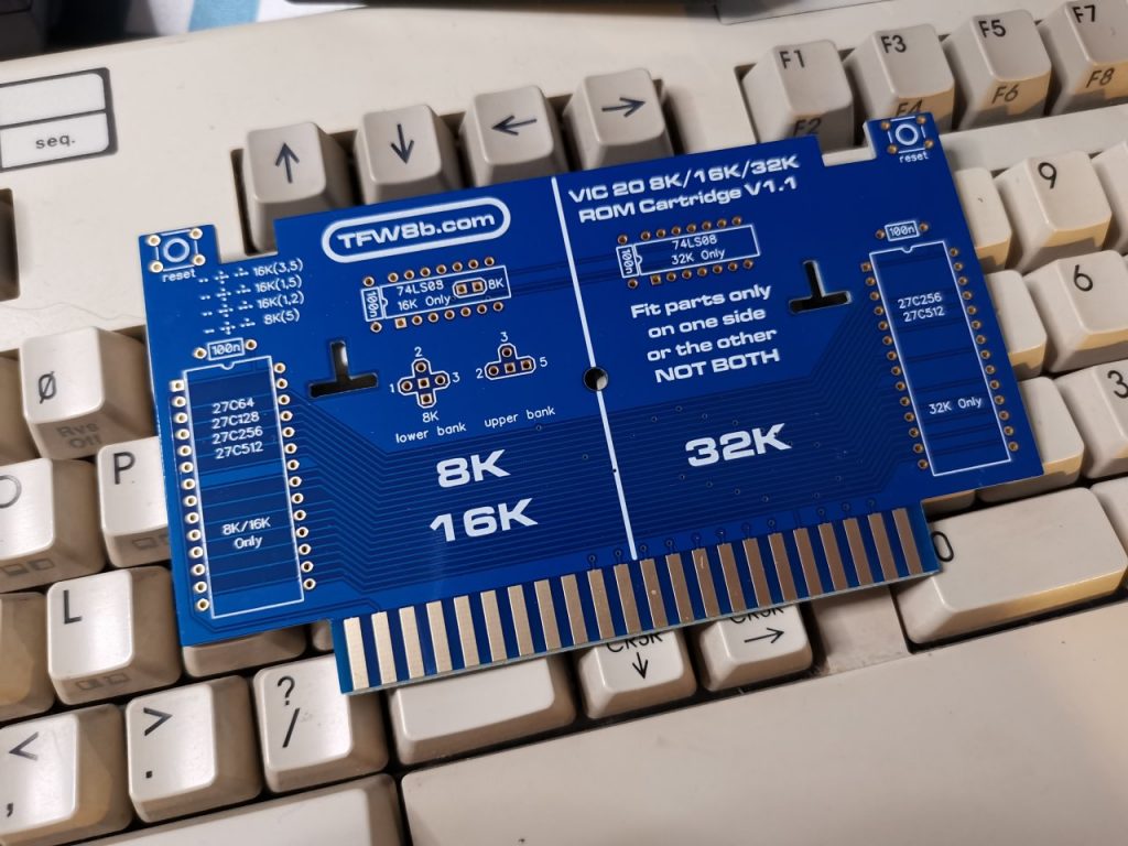 Commodore VIC20 8k/16k/32k ROM PCB – TFW8b.com