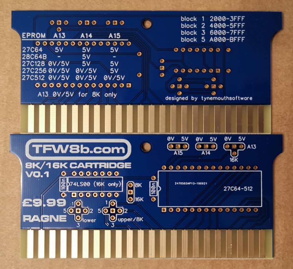 Commodore VIC20 8k/16k ROM PCB – TFW8b.com